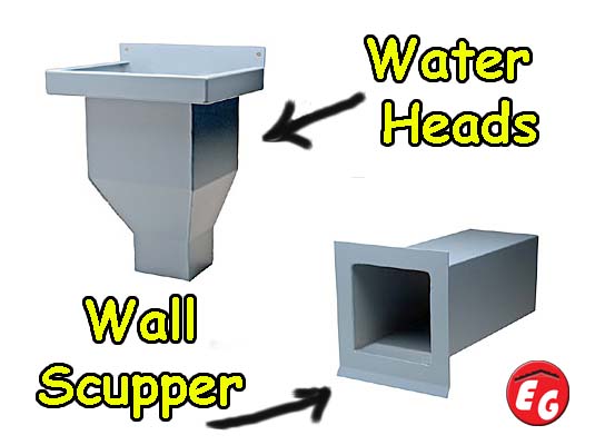 Wall Scupper Water Head